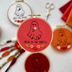 Snarky Ghost Set // Embroidery PDF Pattern Download 4 Inch Patterns - Etsy
