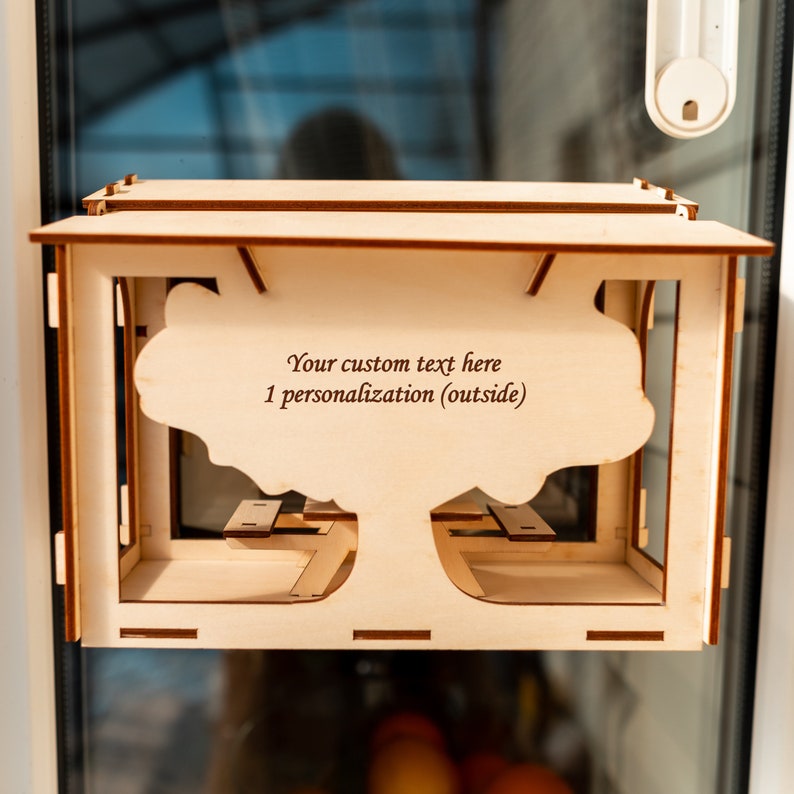 Personalized Window Bird Feeder: DIY Plywood Birdwatching Gift - Etsy