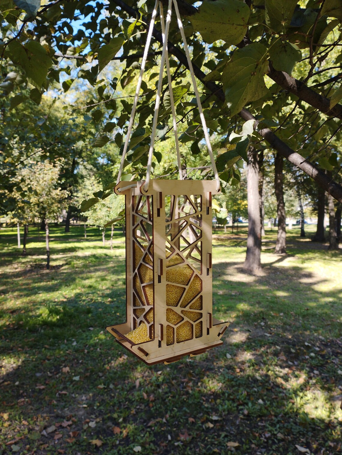 Hanging Bird Feeder. Unique Bird Feeder. Outdoor Bird Feeder. - Etsy