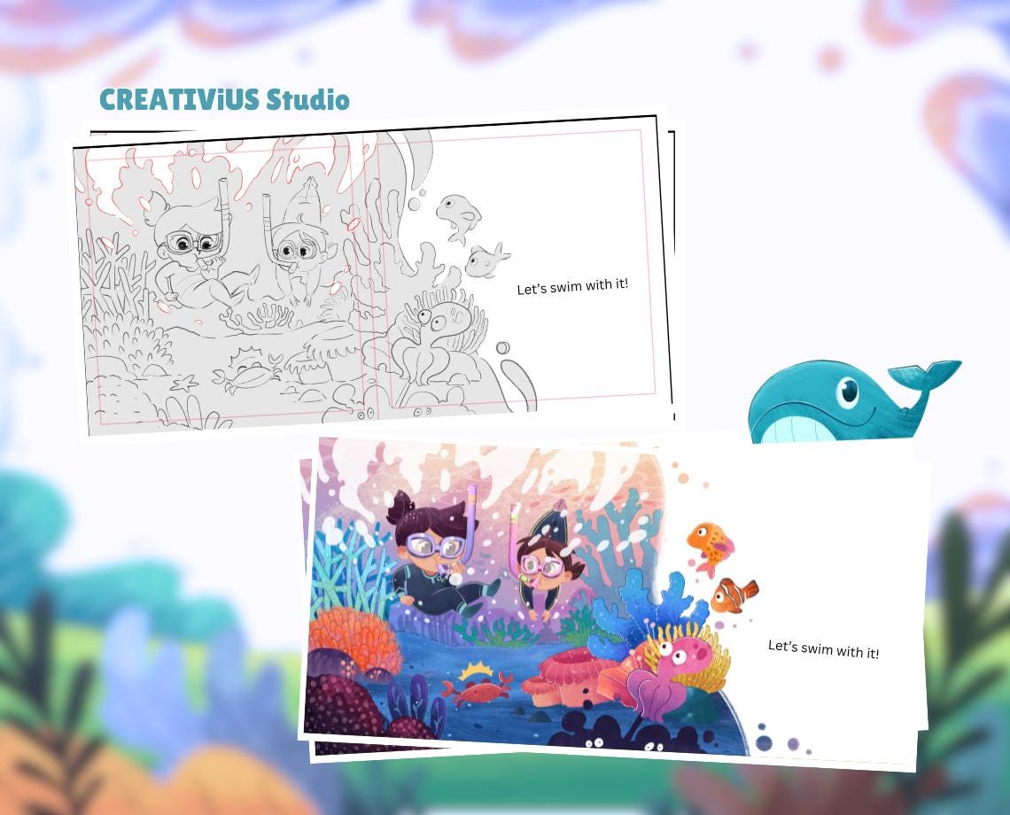 Custom Children's Book Illustration: Personalized Cover Art & Story ...