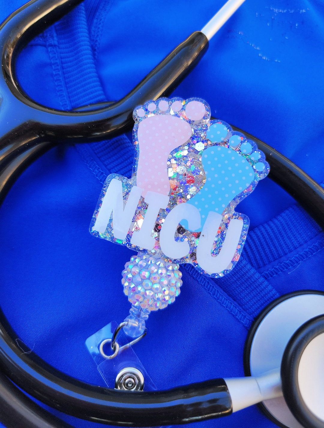NICU Badge Reel, Neonatal ICU Nurse, NICU Nurse, Neonatal Badge Reel ...