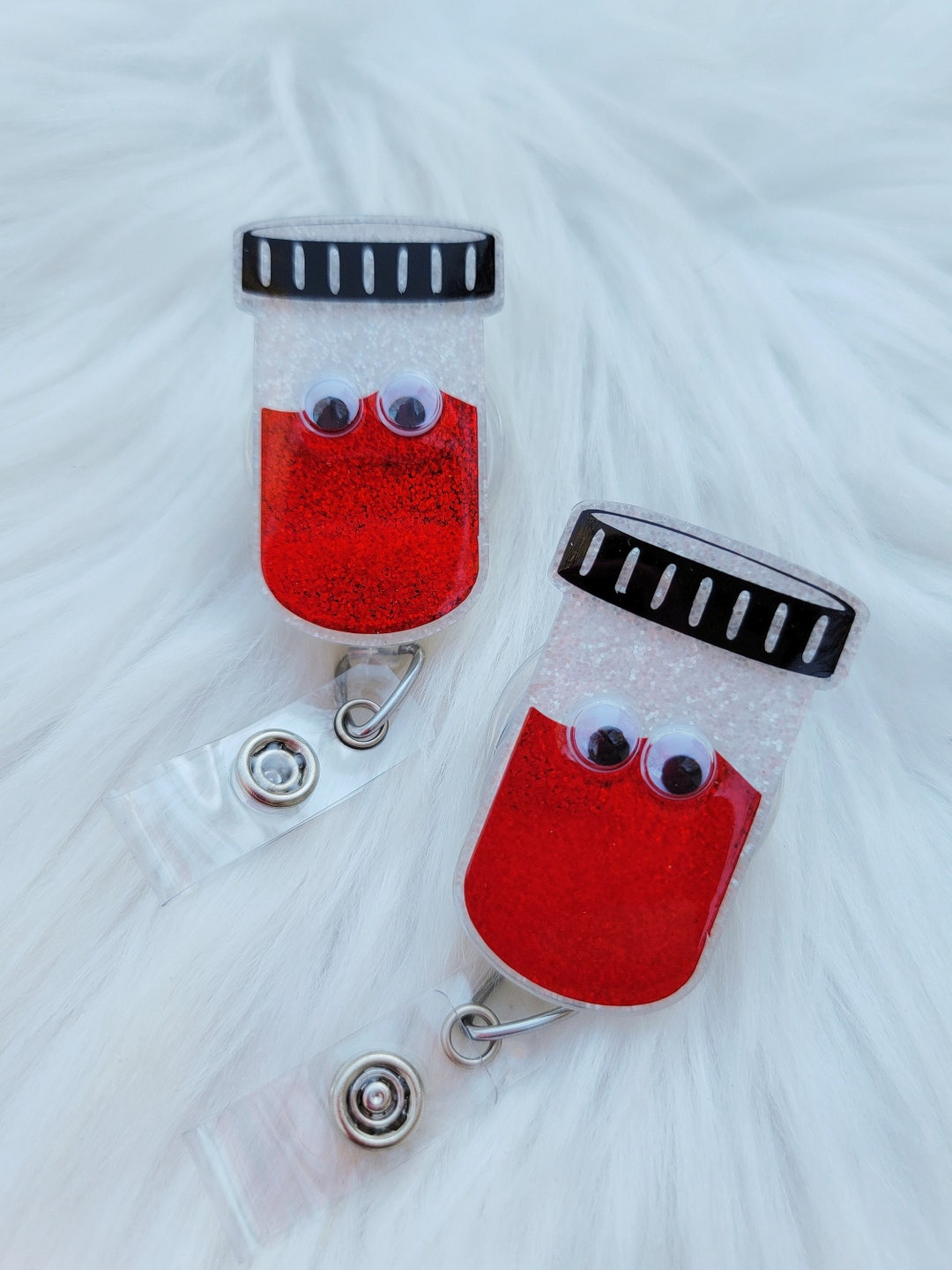 Blood Vial Badge Reel Blood Draw Badge Reel Lab Tech Badge - Etsy