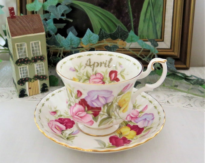 Royal Albert april Flower of the Month Teacup and Saucer - Etsy