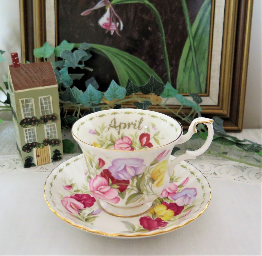 Royal Albert april Flower of the Month Teacup and Saucer - Etsy