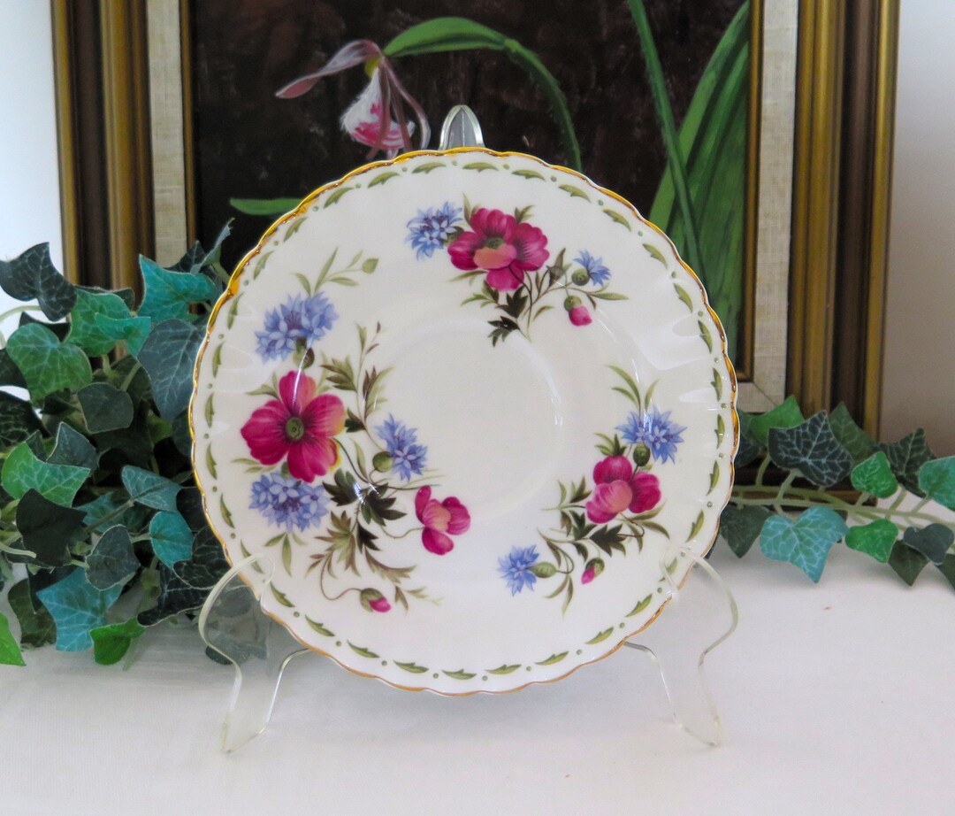 Royal Albert august Flower of the Month Poppy - Etsy