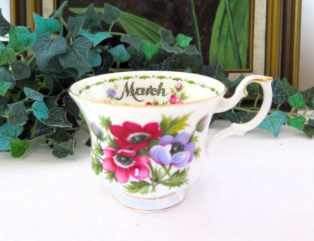 Royal Albert - March Flower of the Month Anemones Replacement Teacup ...