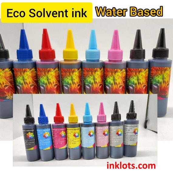 Eight Pk 8 Bottles Water Based Eco Solvent Ink for Most Epson | Etsy