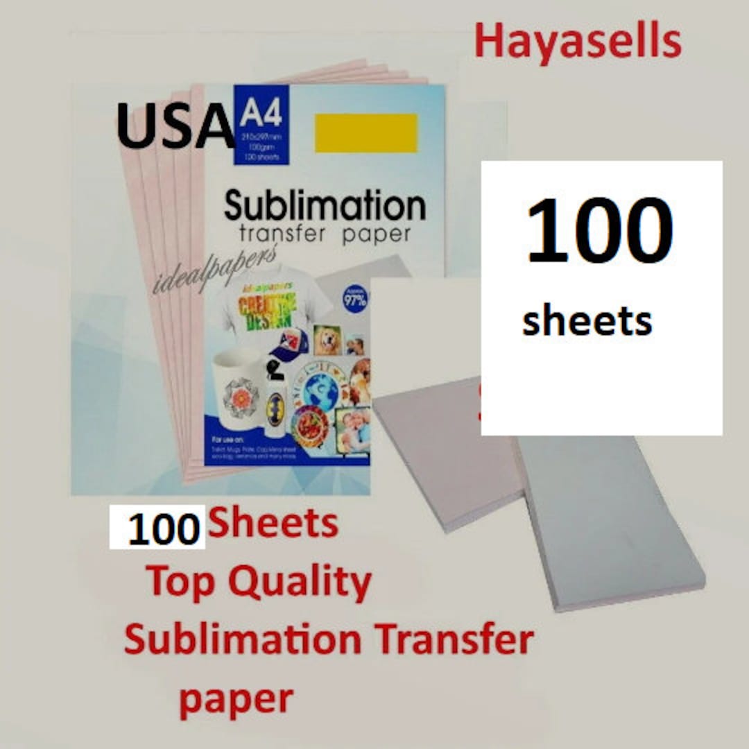 Sublimation Paper 100 Sheets Sublimation Paper Inkjet A4 8.5X11 Factory ...