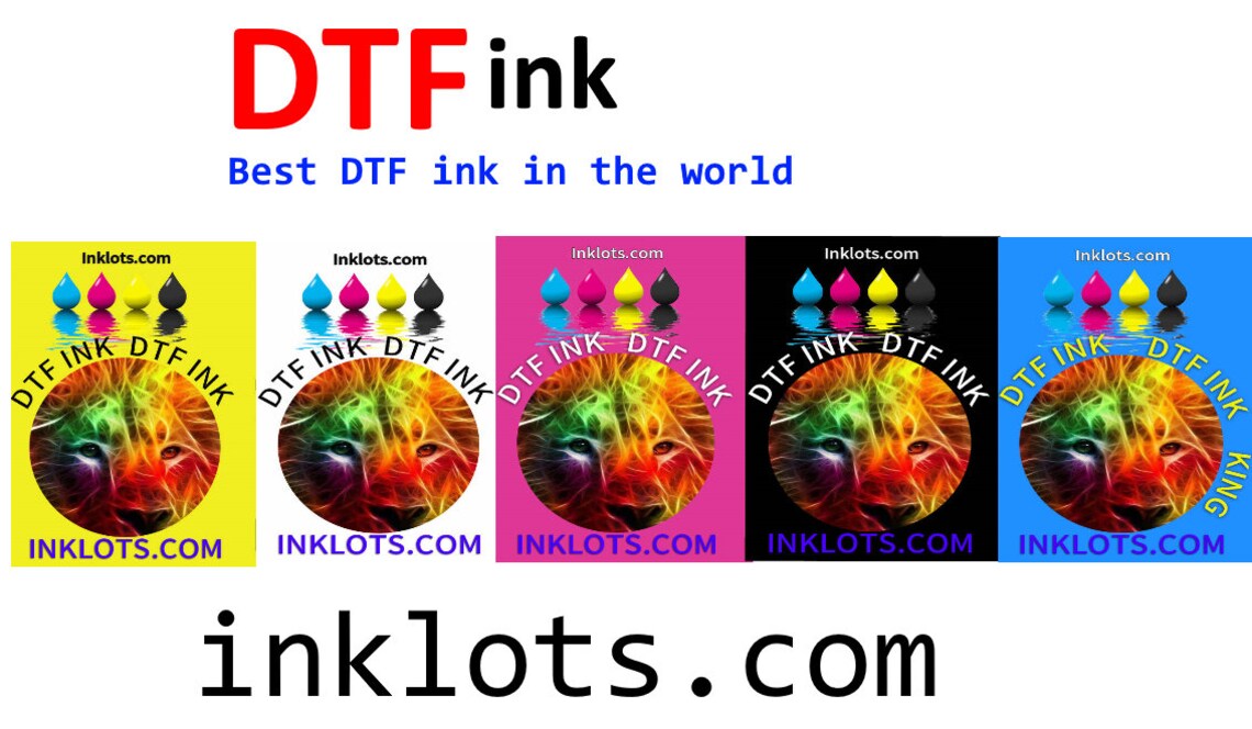 Five 5pk Dtf DTF direct to Film Best Ink for Wide Format | Etsy
