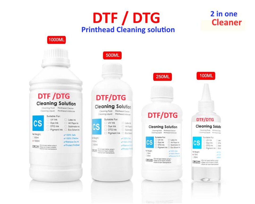 DTF/DTG Cleaning Solution Printhead Cleaner for Dtf / Dtg Printhed for ...