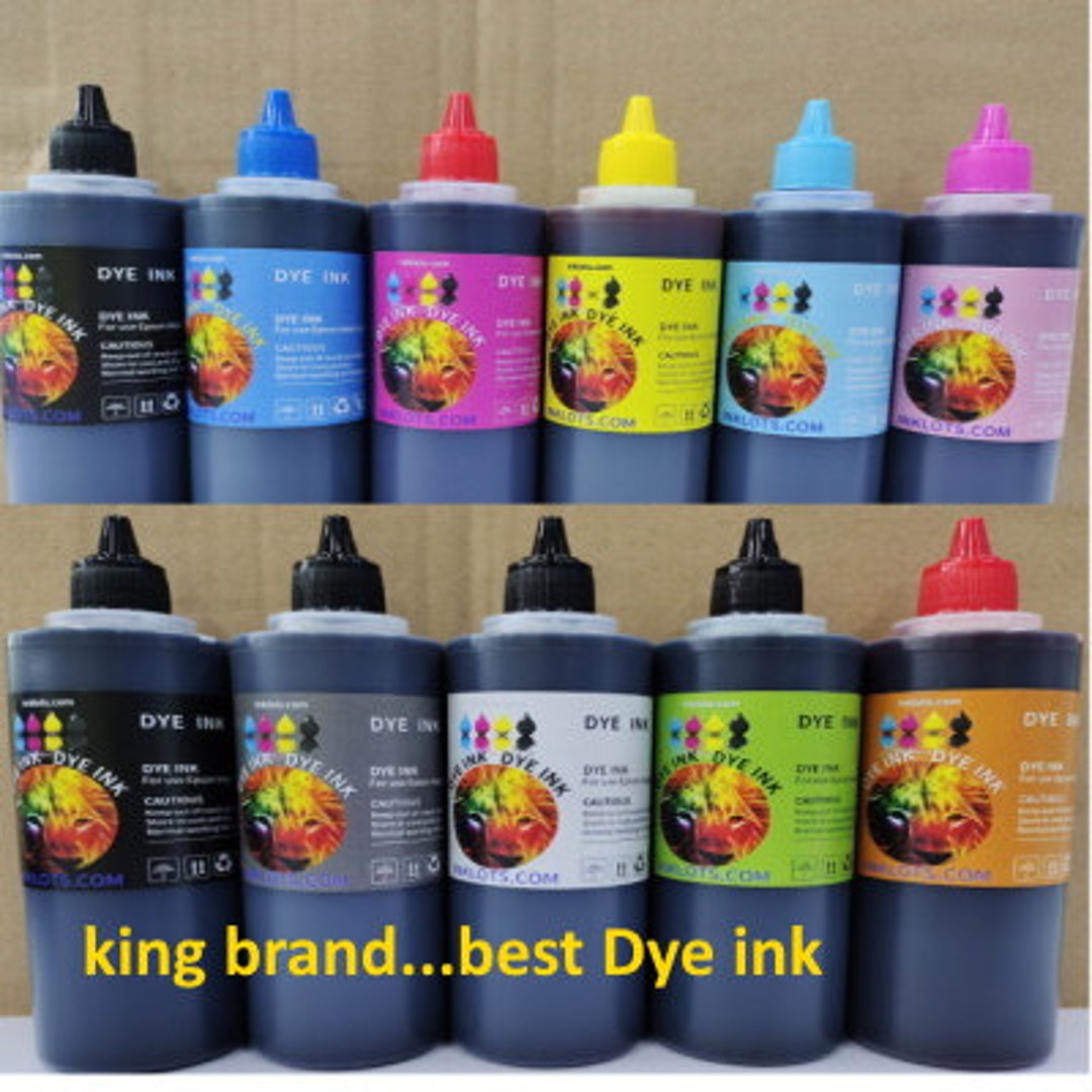 Dye Ink for Cartridges for All Wide Format Printers 250ml Each Bottle ...