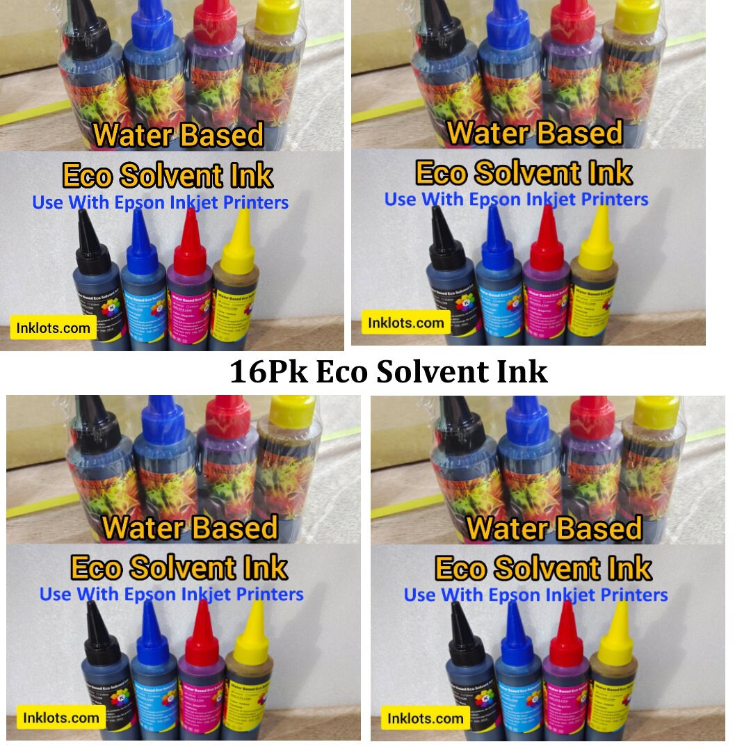 16 PK Water Based Eco Solvent Ink - Etsy