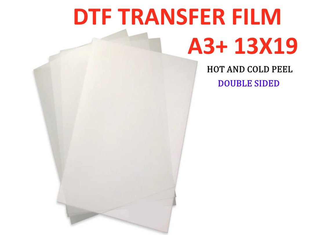 Best DTF PET Film 13x19 (A3+) 100 Sheets for Dtf Printing Double Sided ...