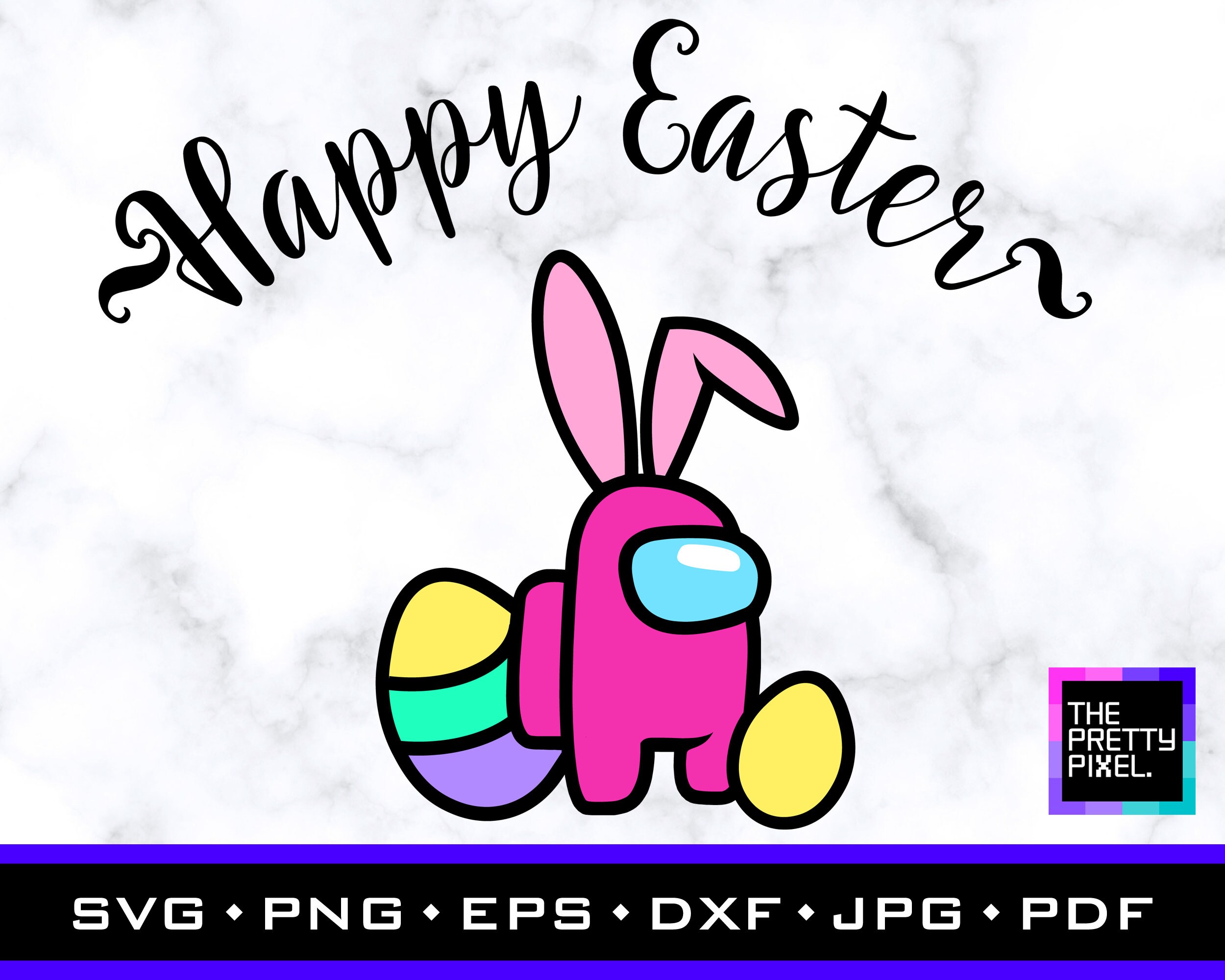 Bunny kinda sus svg, among us bunny svg, among us easter svg, among us ...