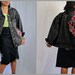 Plus Size Black Floral Embroidered Applique Customized Cotton Jean ...