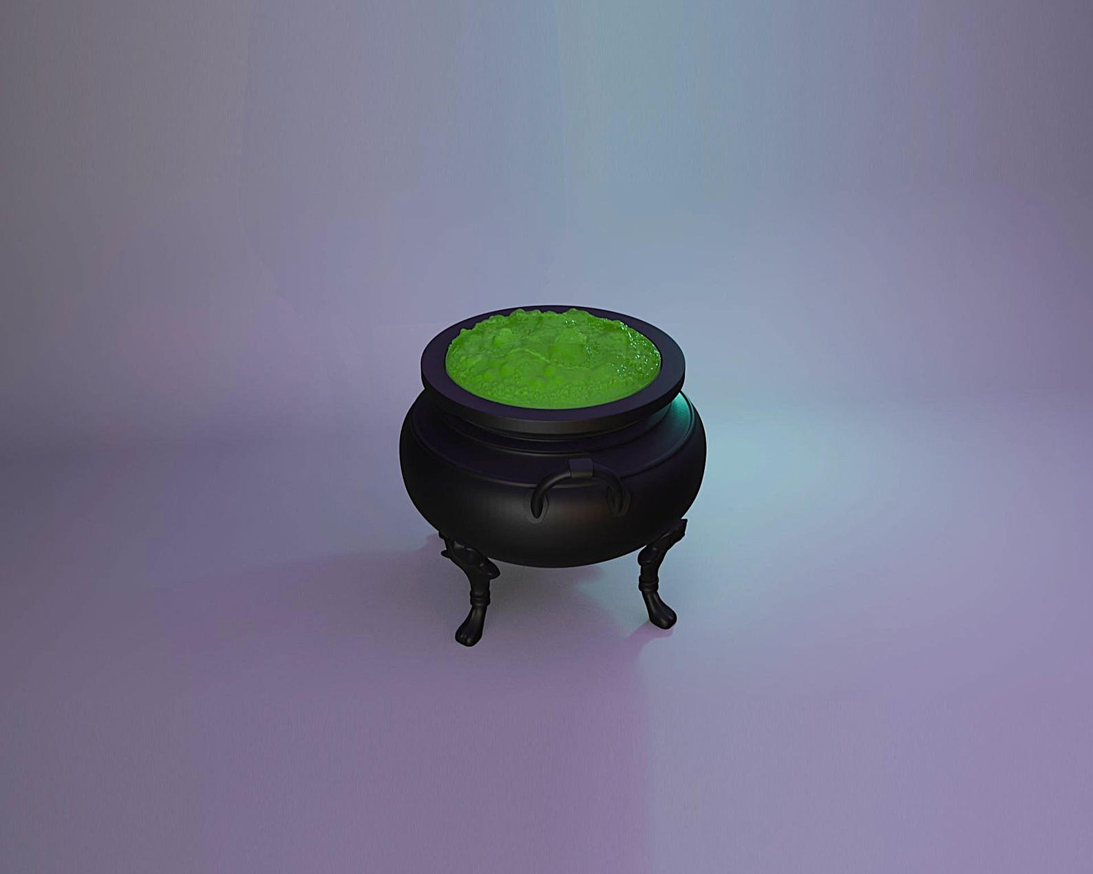 Miniature Witch Cauldron STL: Halloween Dollhouse Potion (3D Print File ...