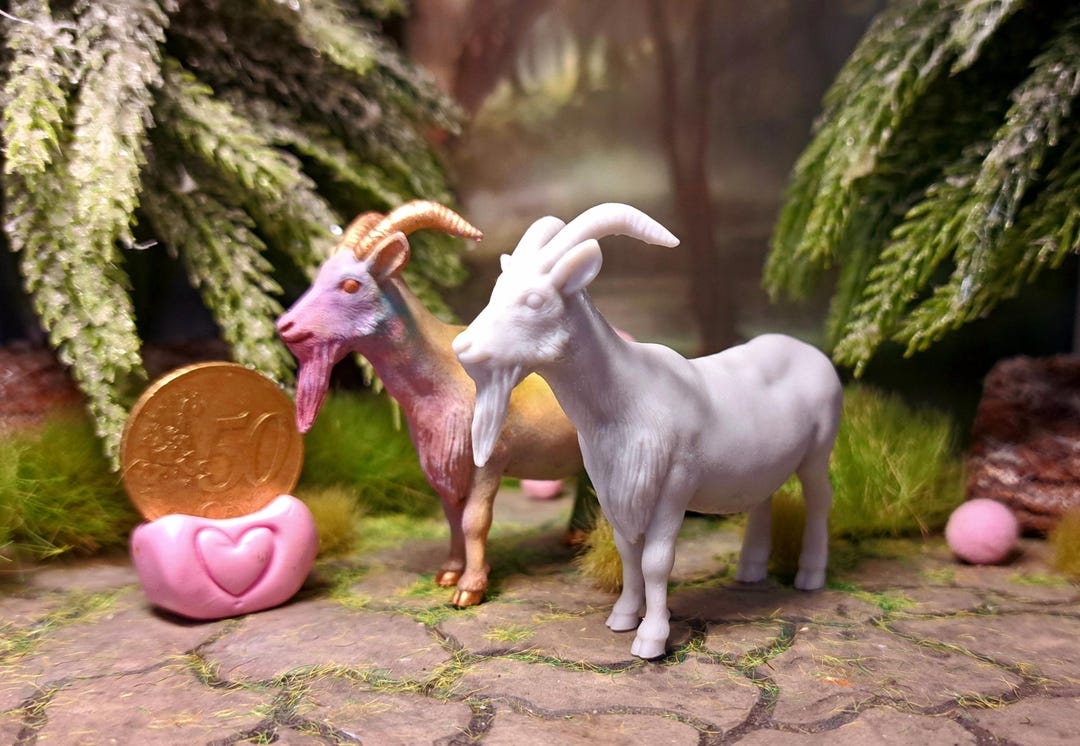 1:12 Goat Dollhouse Farm Goat Animal Miniature Diorama Goat Goat 1 - Etsy