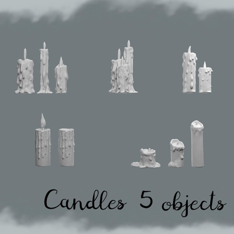 1/12 Scale Candle - Etsy UK