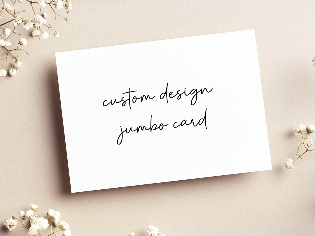 Jumbo Greeting Card | Oversized Greeting Card | Custom Jumbo Greeting ...