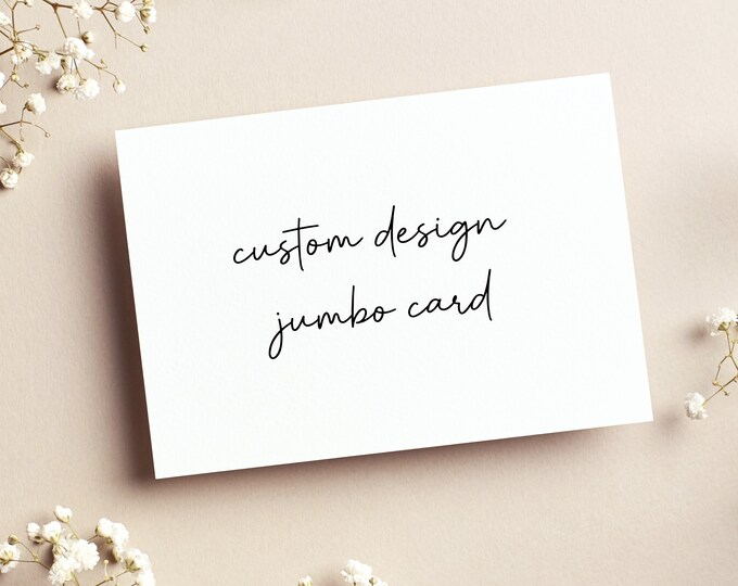 Jumbo Greeting Card | Oversized Greeting Card | Custom Jumbo Greeting ...