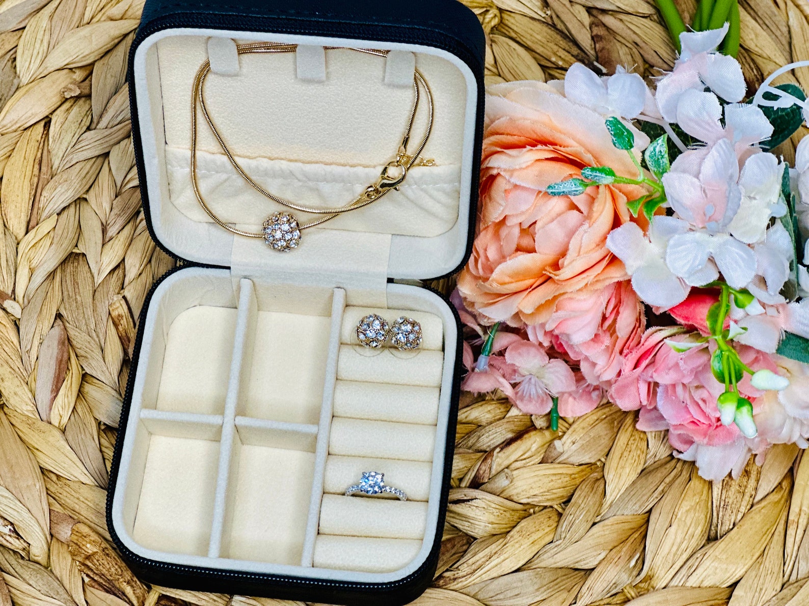 Personalized Travel Jewlery Box, Custom Name Jewlery Box, Accessory ...