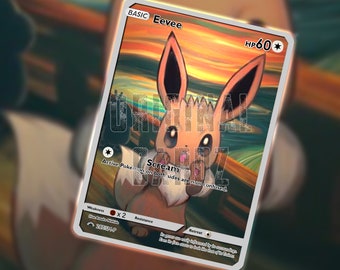 Eevee Scream Card - Etsy Canada