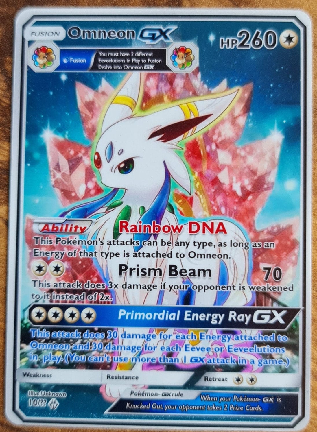 Omneon GX Fusión Eeveelution Orica Pokemon Tarjeta - Etsy España