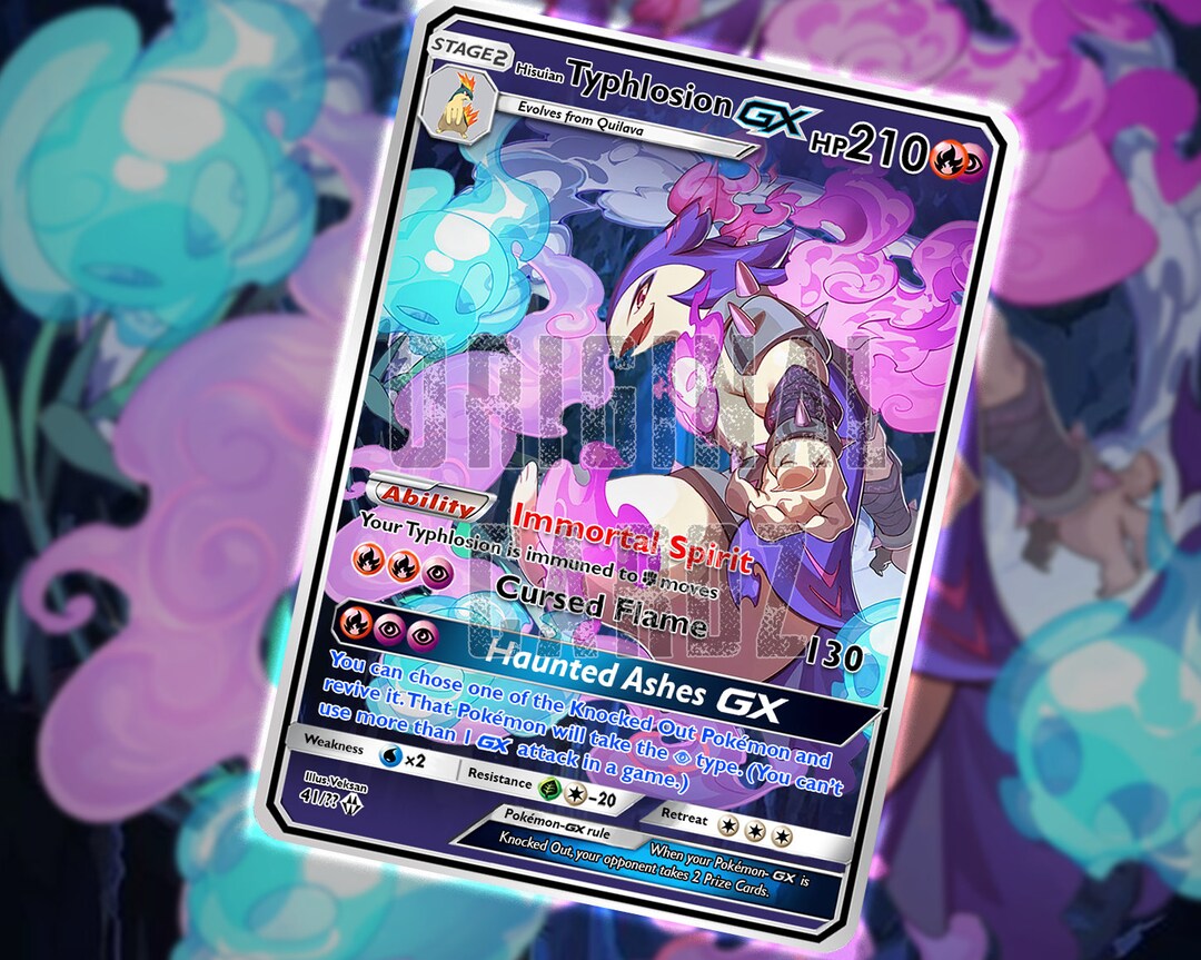 Typhlosion Hisui Fanmade - Etsy