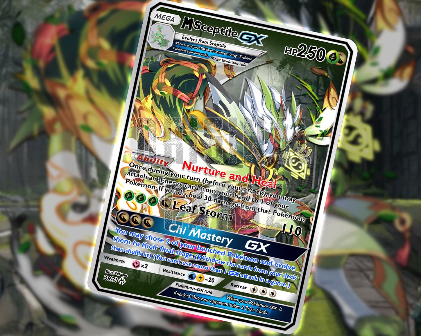 Pokemon Mega Sceptile Card