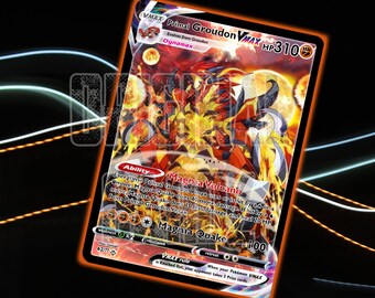 M Primal Groudon Ex Pokemon Card - Etsy