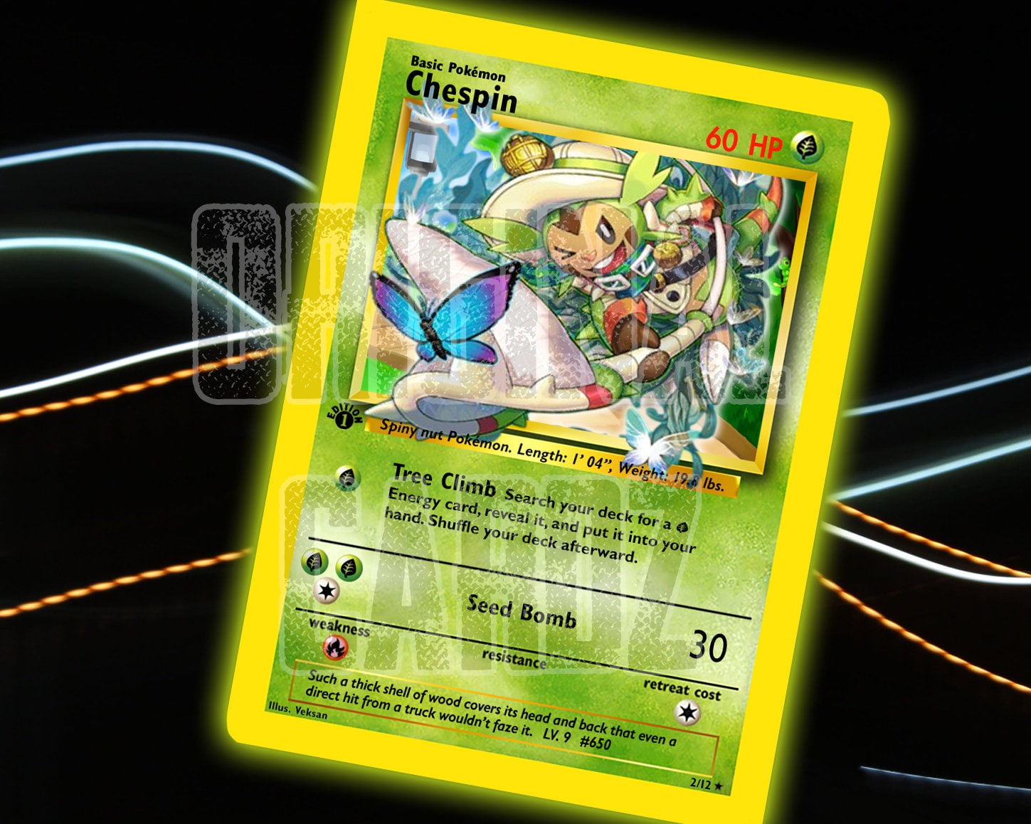 Chespin Pokemon Card