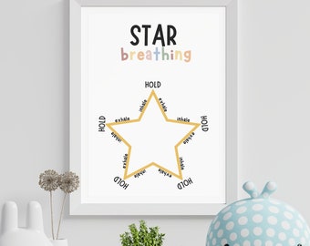 Triangle Breathing Poster, Calming Corner, Mindfulness Breathing ...