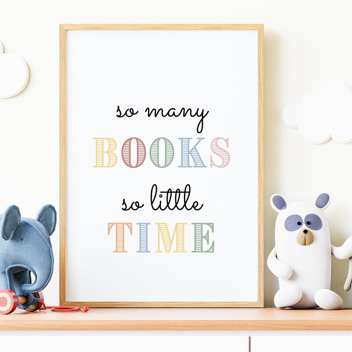 Reading Poster, so Many Books so Little Time, Educational Poster ...