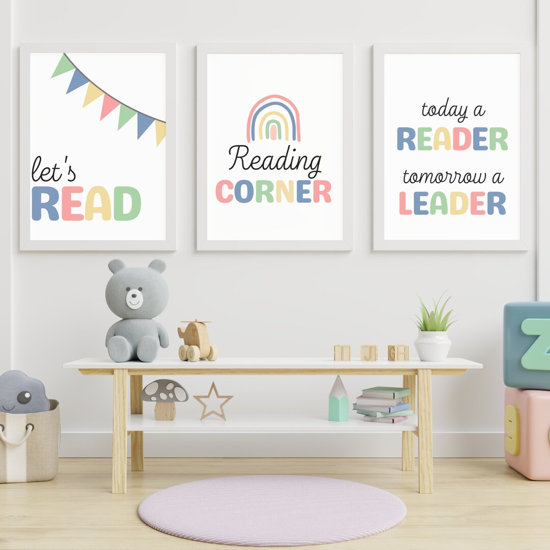 Reading Corner, Lets Read, Reading Posters, Classroom Posters, Reading ...