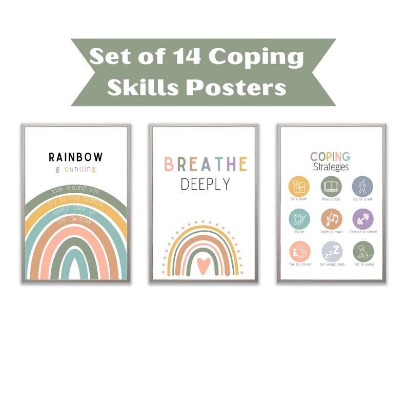 Coping Skills Classroom Poster, Coping Strategies, Social Emotional ...