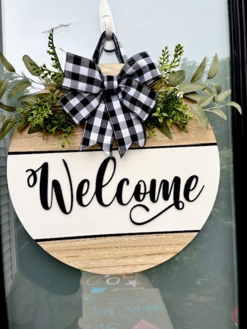Welcome Sign, Front Door Sign, Front Door Decor, Porch Sign, New Home ...