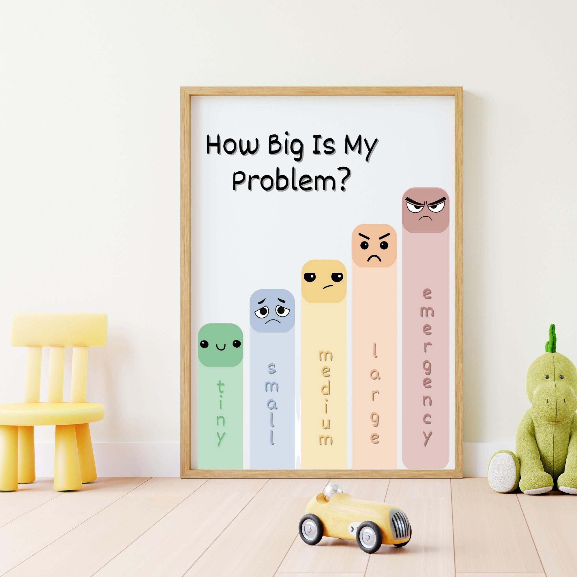 How Big is Your Problem Poster, Zones of Regulation Poster, Calming ...