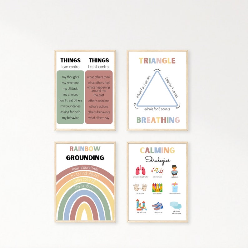 Calming Corner Posters, Calming Corner, Managing Emotions, Educational ...