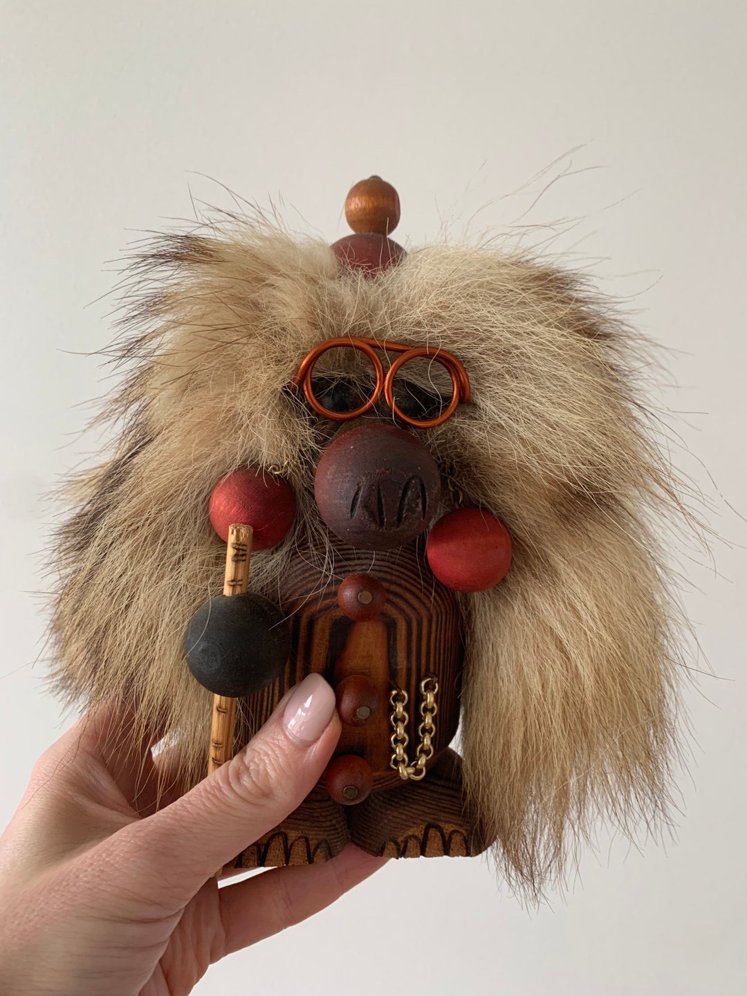 Wooden Troll, Yngve Persson, Swedish Troll Figure- Swedish Design 1960s ...