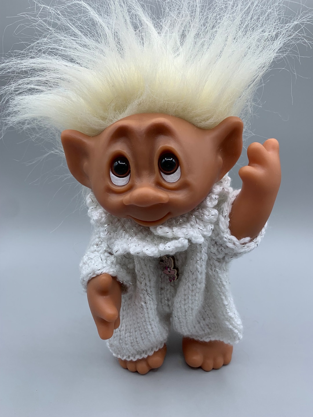 Thomas Dam Troll Collectible Figur Figurine Denmark Vintage 1977 White ...