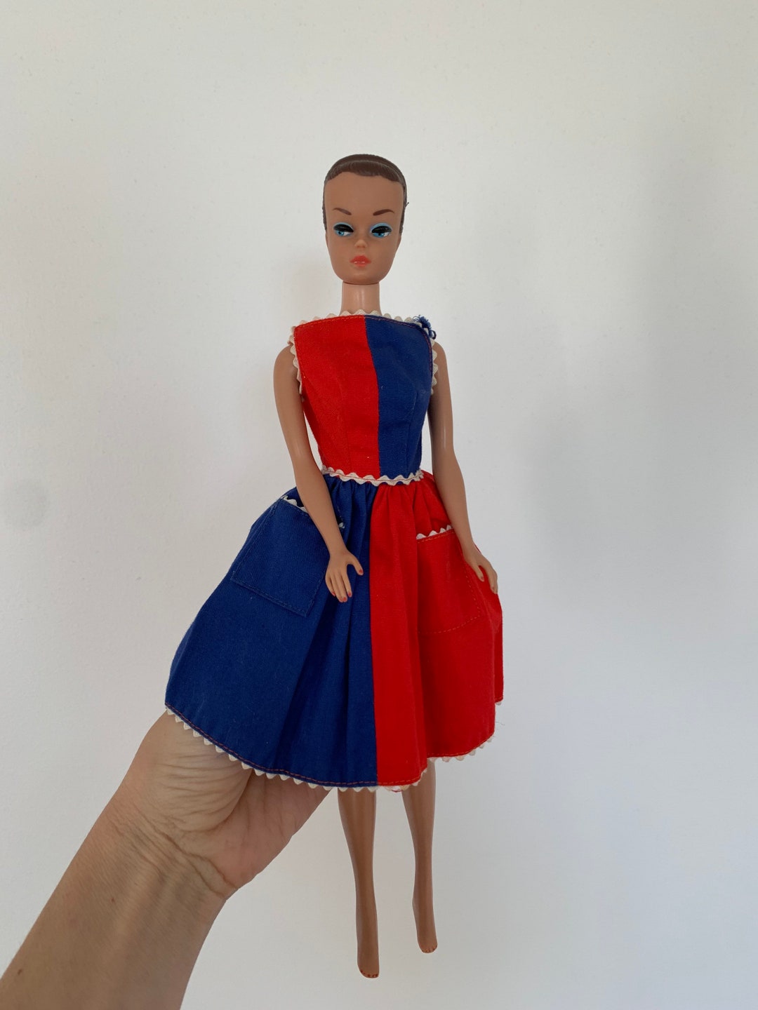 Vintage Barbie 1962 Painted Hair Midge Fashion Queen Barbie Doll/ First ...