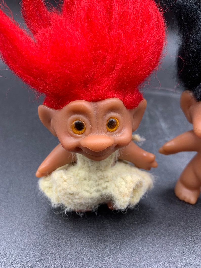 Two Dolls Thomas Dam Troll Collectible Figure Figurine Denmark - Etsy