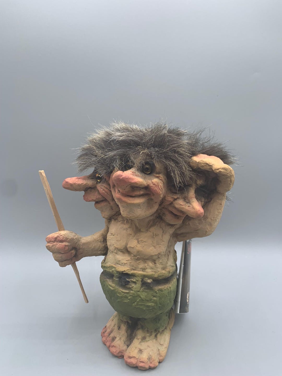 Vintage Large Troll Norwegian Nyform,vintage Trolls,troll With Three ...