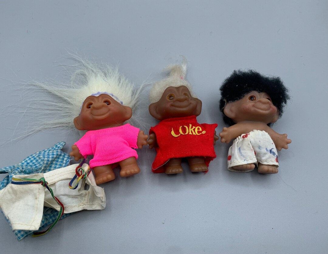 Set of Three Thomas Dam Troll Collectible Figurine Denmark Vintage ...