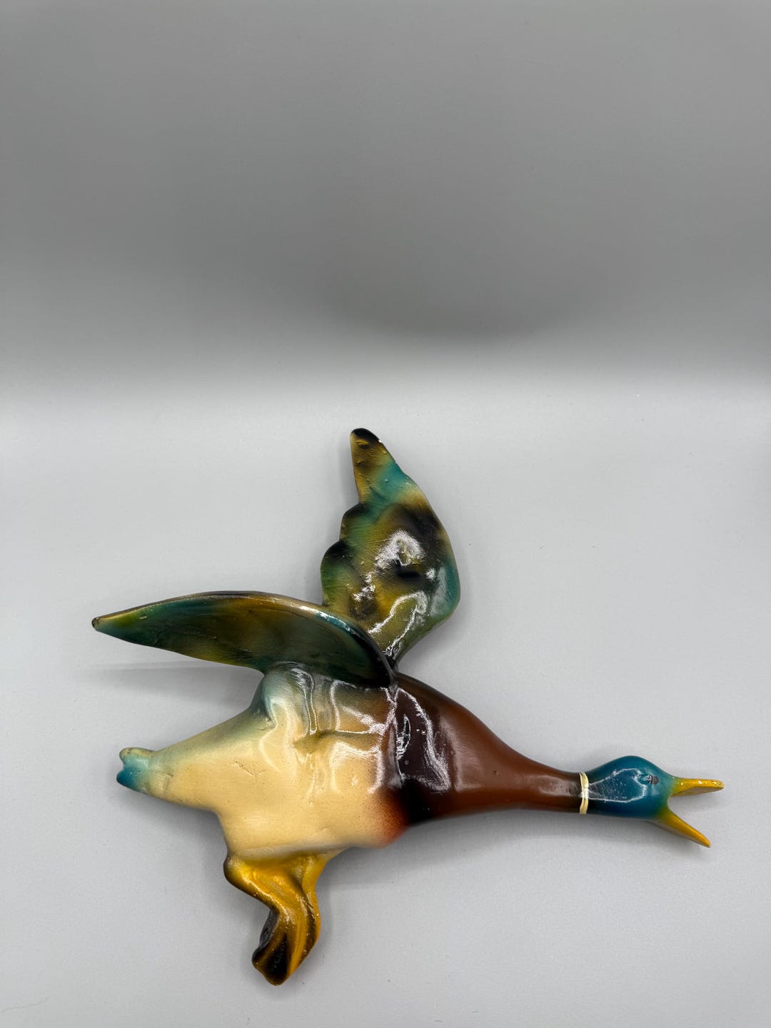 Wall Hanging Flying Duck Vintage Wall Decor Plaster Vintage 1960s ...