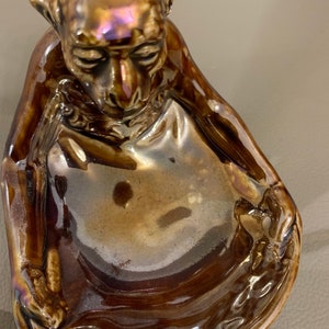 Antique Majolica Ashtray/ Monkey Ashtray, Ceramic/ Vintage Rorstrand ...