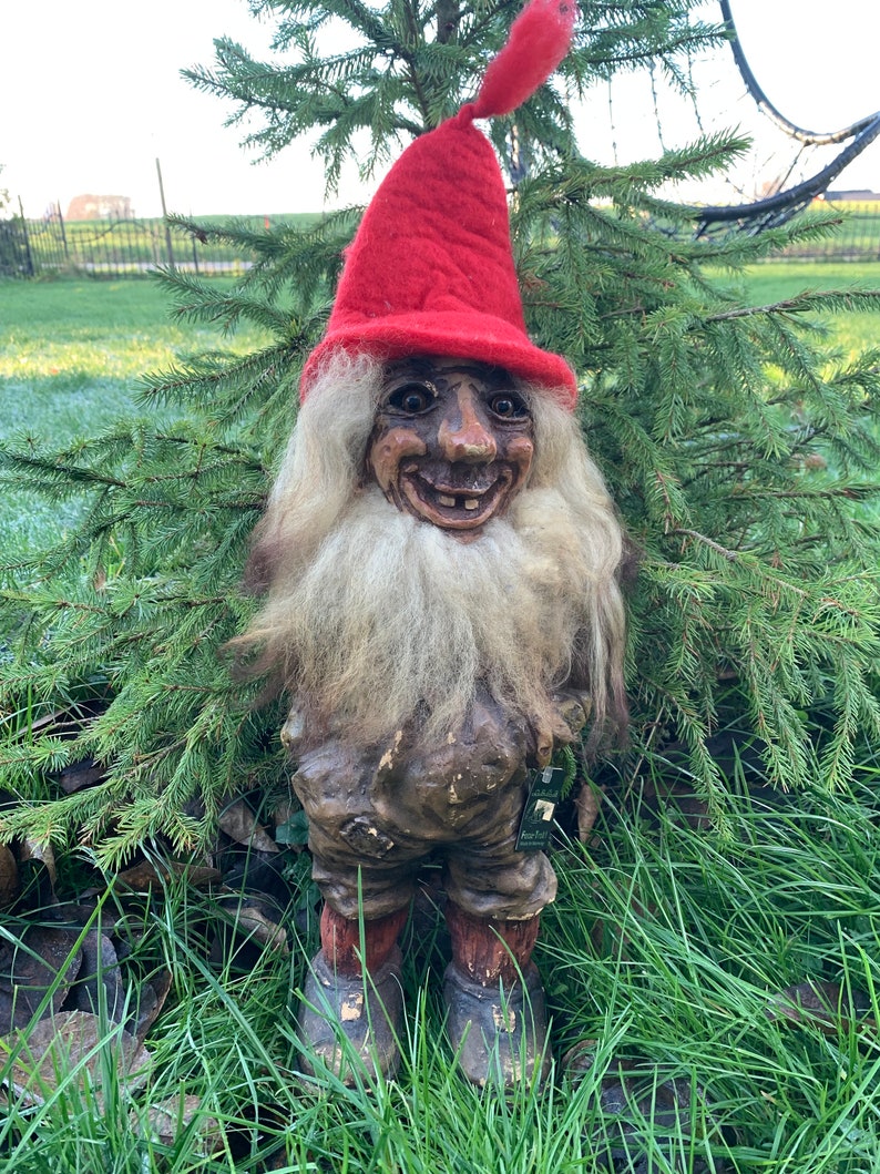 Huge Vintage Norwegian Troll With Red Hat Fosse Troll - Etsy