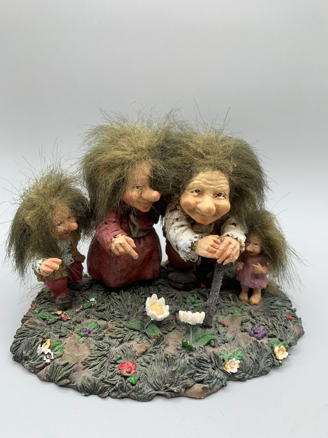 Vintage Swedish Troll Family, Agora Gifthouse Collection / Scandinavian ...