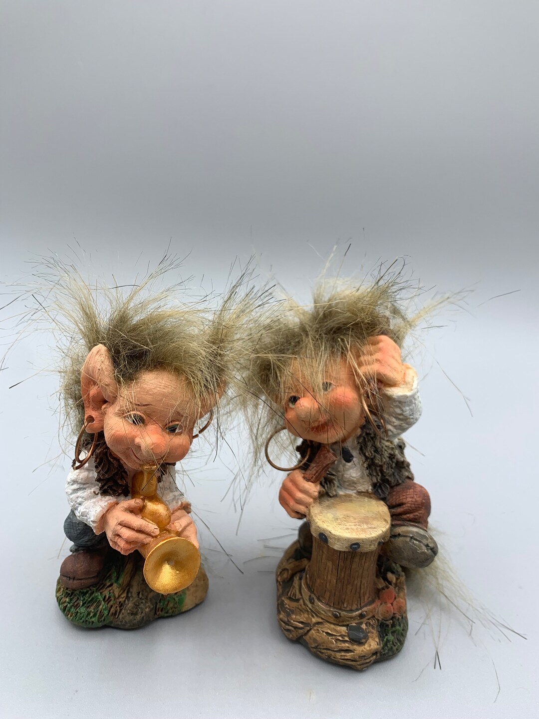 Set of Two Vintage Trolls Agora Gifthouse Trolls Musicians Collection ...