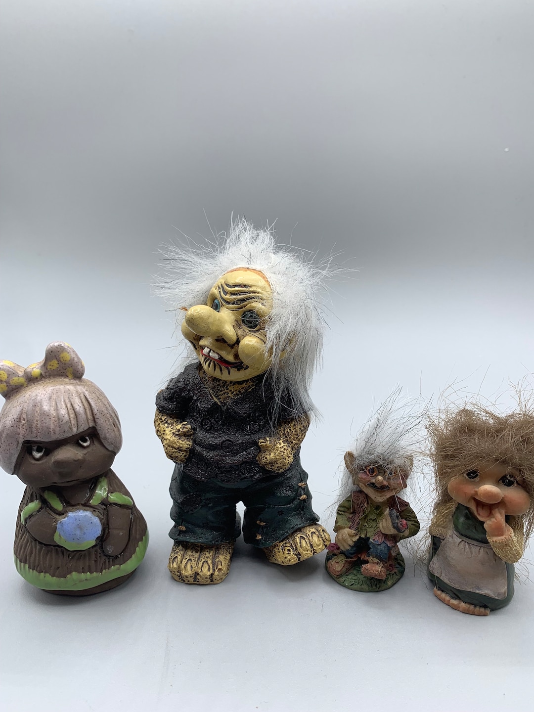 Set of 4 Vintage Swedish Trolls Figurines Troll Trolls Sweden ...